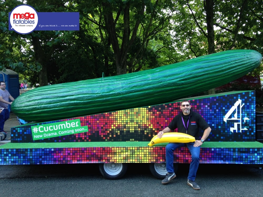 Large Inflatable Bananas At Manchester Pride - Megaflatables Ltd