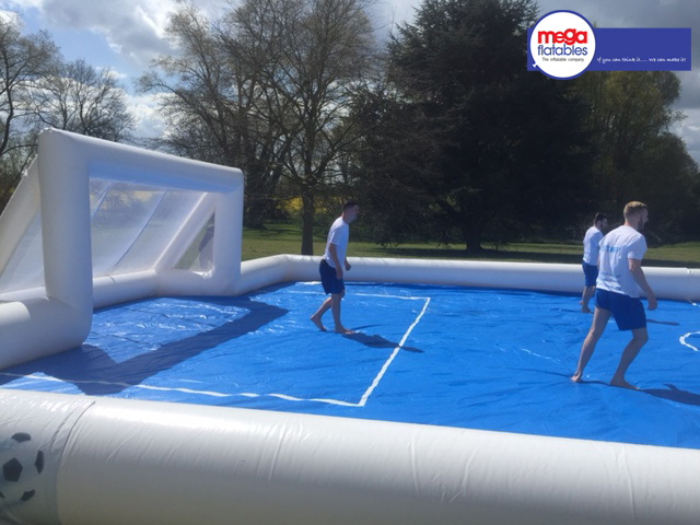 Large Inflatable Water Football Pitch - Megaflatables Ltd