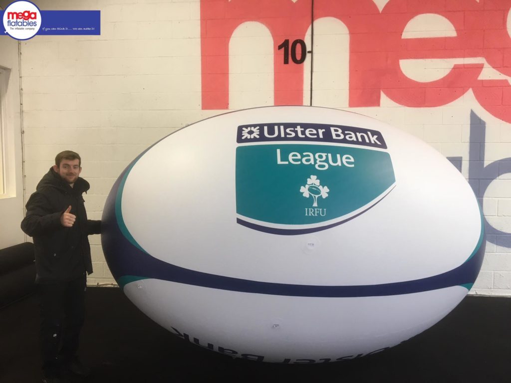 Inflatable rugby balls