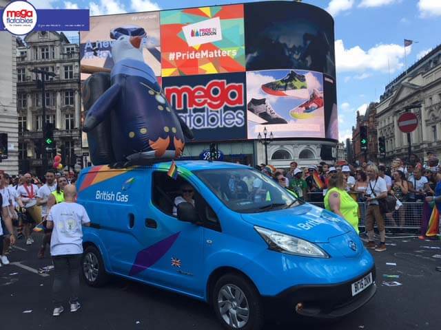 Inflatable Penguin at London Pride Parade