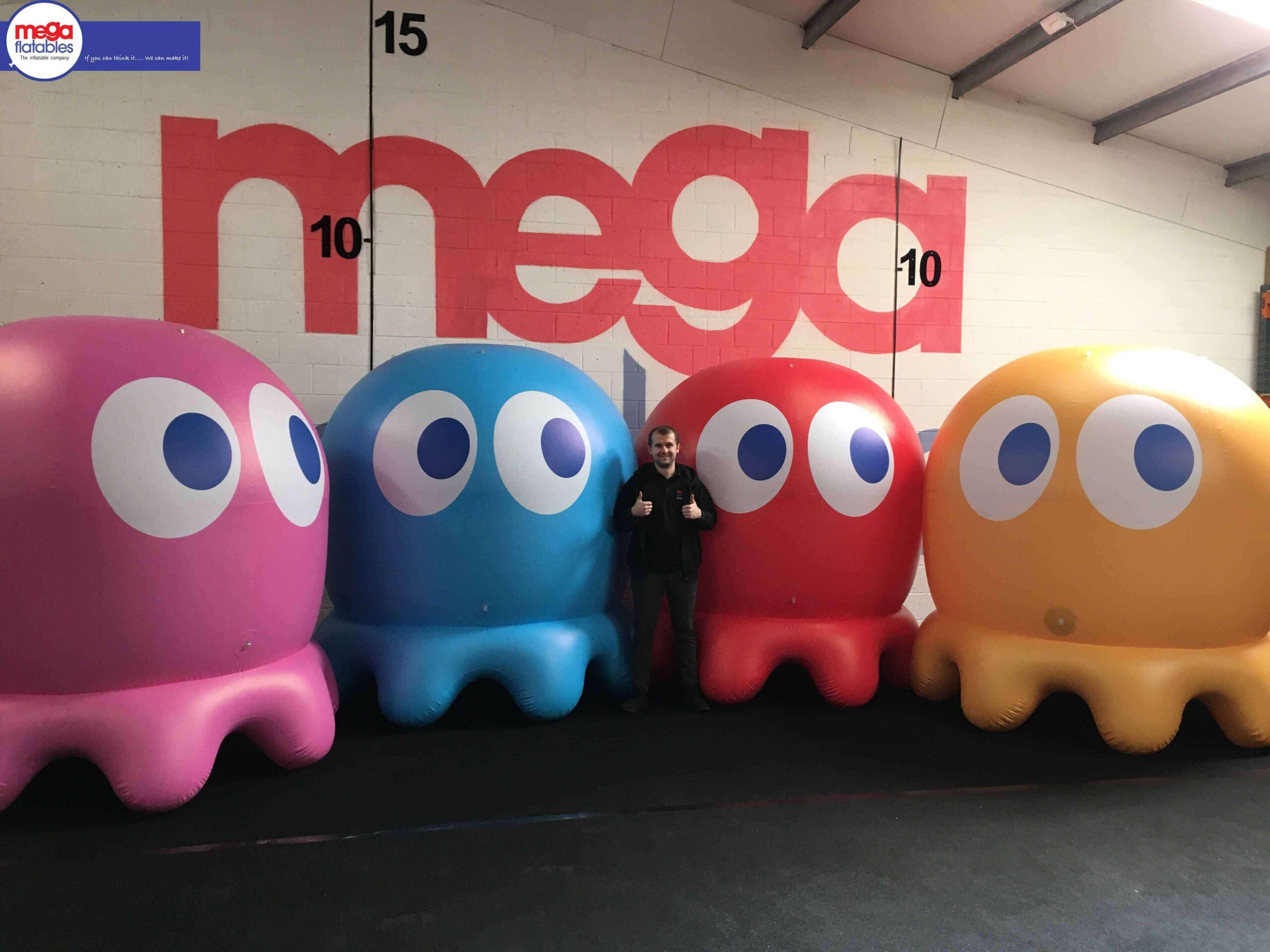 Giant inflatable characters, custom inflatable figures